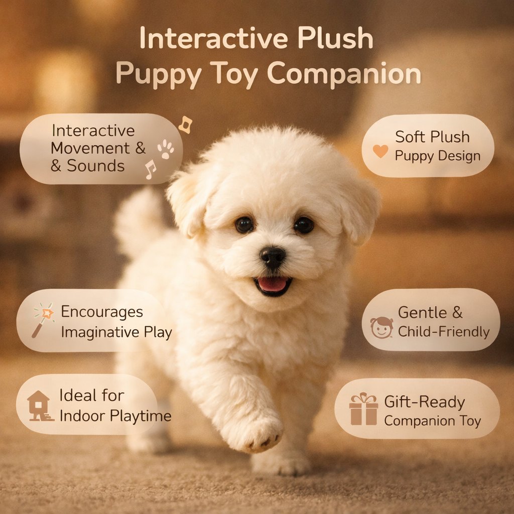 Plush Toy Interactive Puppy Companion Play Figure – Dogelue